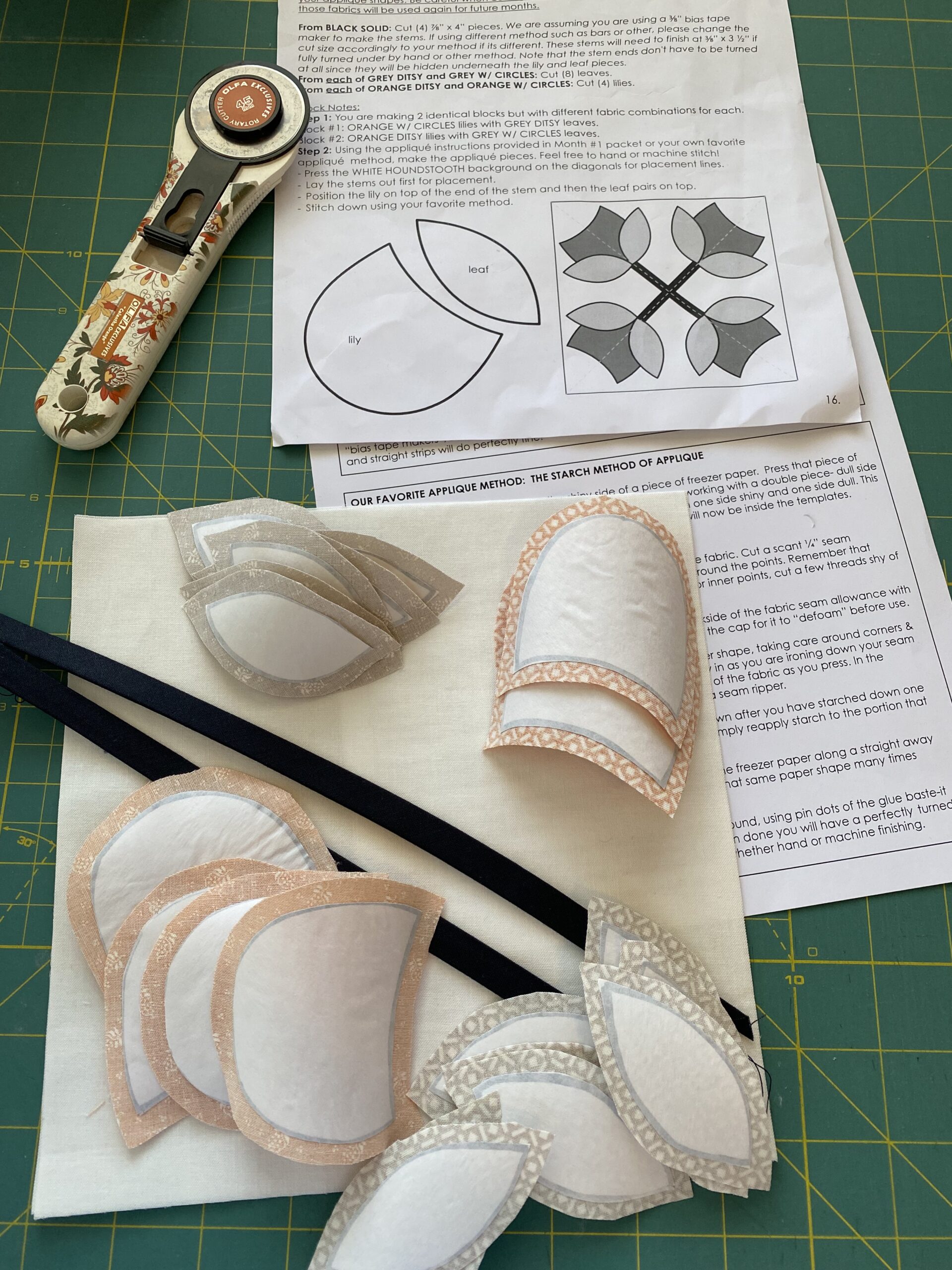 Starch Method of Applique-Not for me - Sister’s Choice Quilts