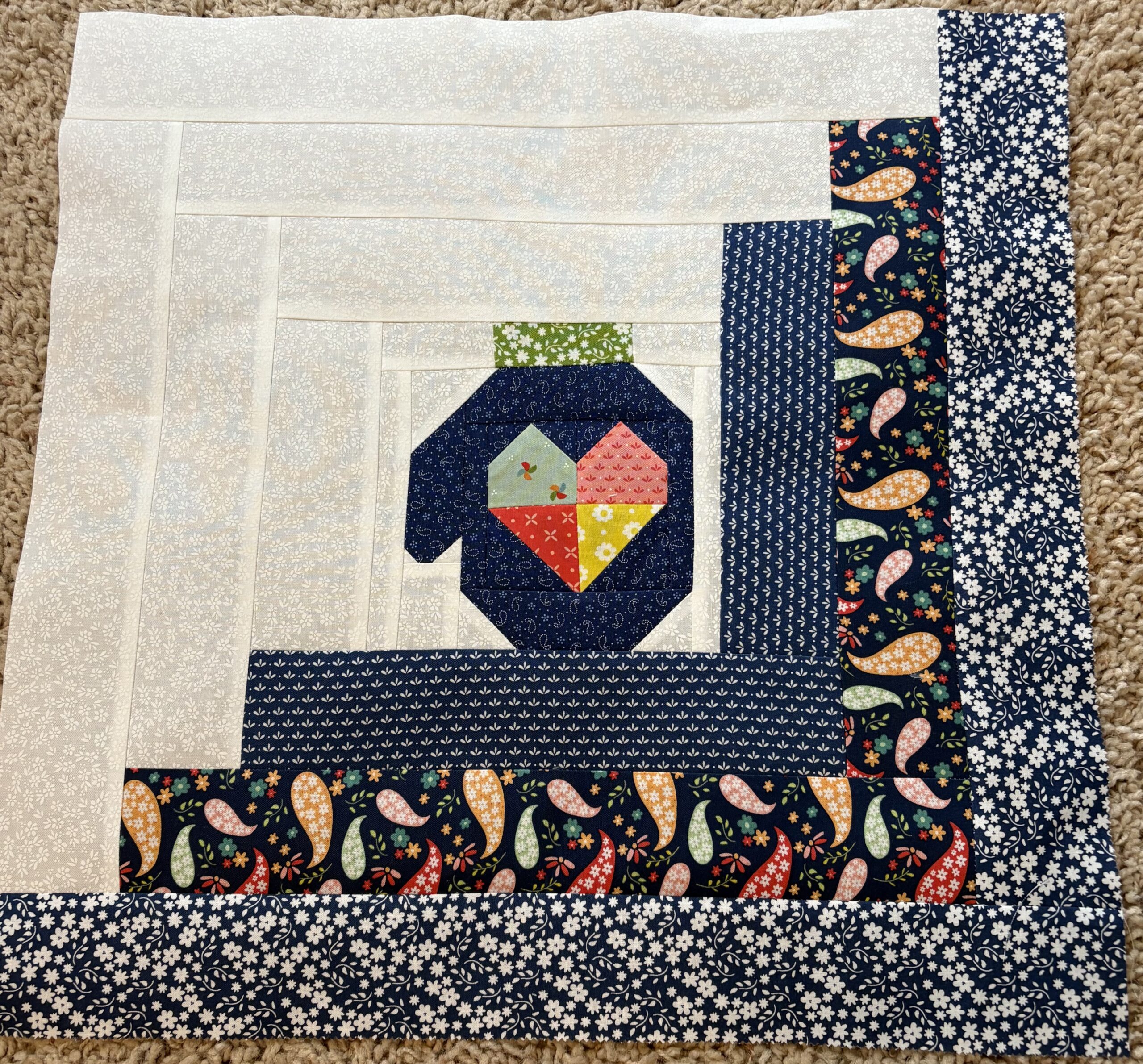 Calendar Log Cabin Blocks - Sister’s Choice Quilts
