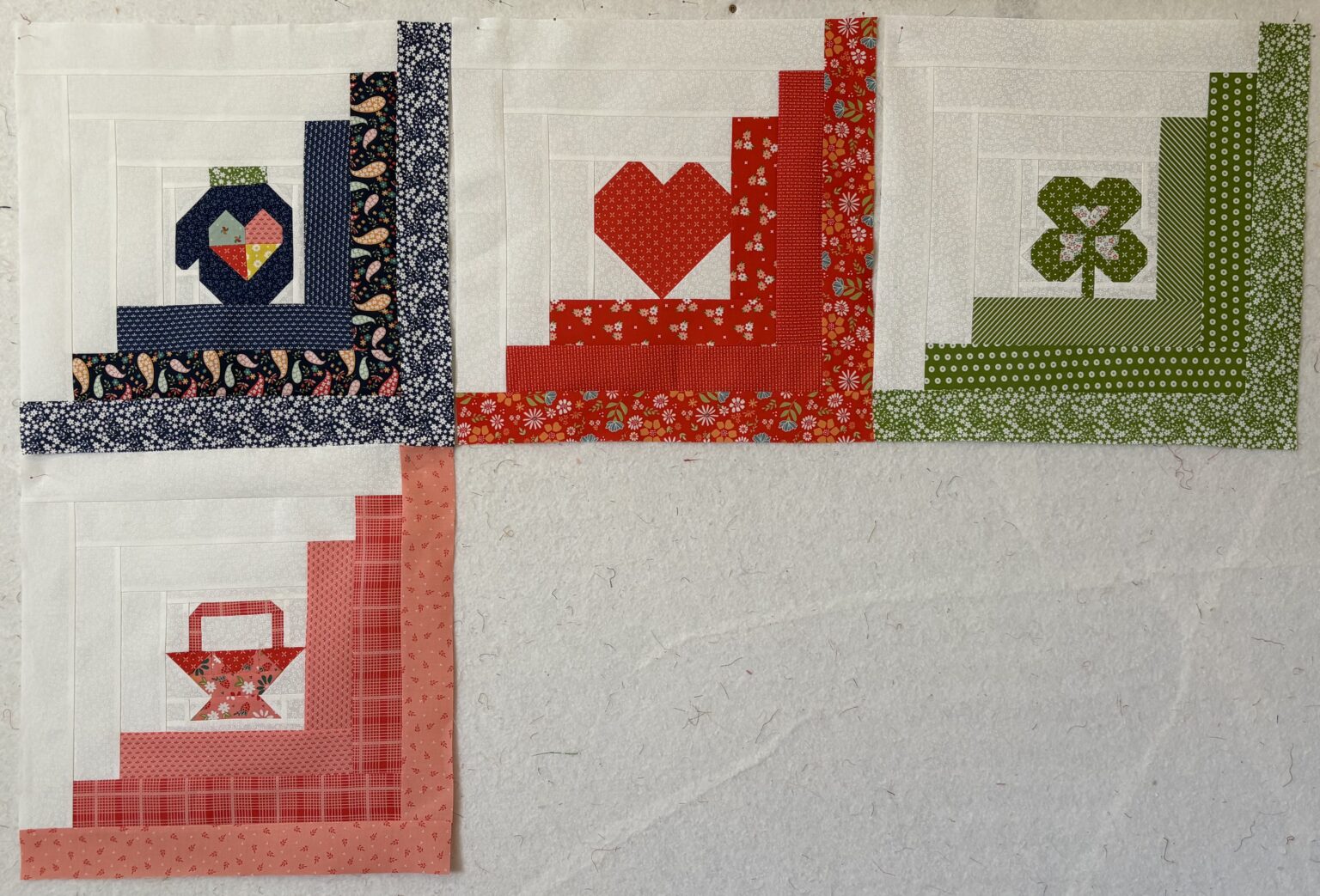 Calendar Log Cabin Blocks - Sister’s Choice Quilts